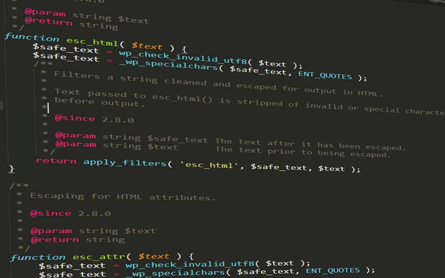 Hướng Dẫn Sử Dụng Các Hàm Esc_html_e(), Esc_html__(), Esc_html() Trong Wordpress